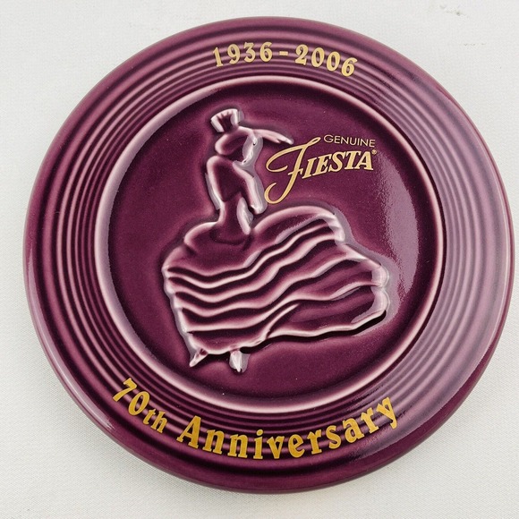 Homer Laughlin | Kitchen | Fiesta 7th Anniversary Heather 6 Trivet ...